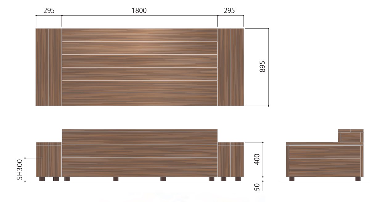 ハコベンソファ ZKY-MKY-SY-SO-24 | ハコベン | ベンチ | 製品情報 | 風憩セコロ